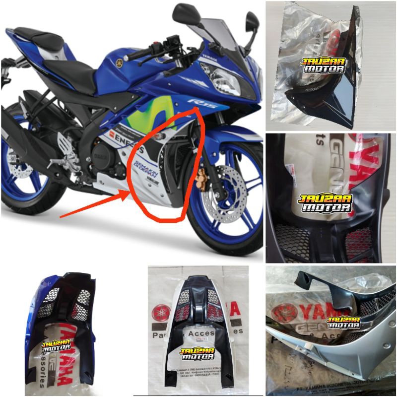 MESIN Old ORIGINAL YAMAHA R15 V2 OLD MUD LOWER WING ENGINE COVER 2PK ...