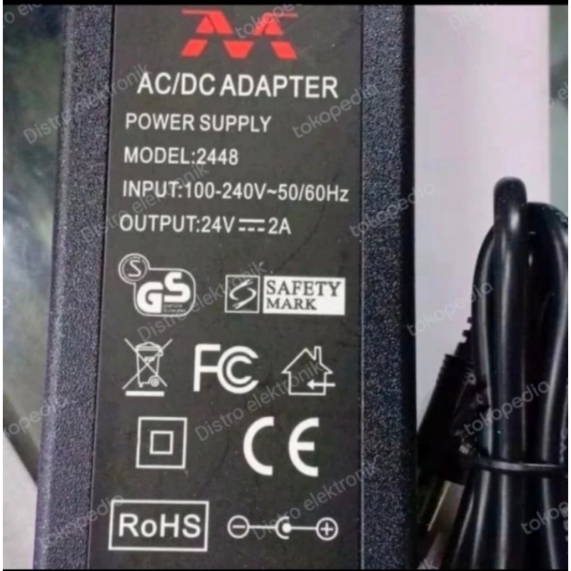 Switching Adapter 24V 2A Adapter 2 Ampere 24 Volt High Quality | Shopee Malaysia