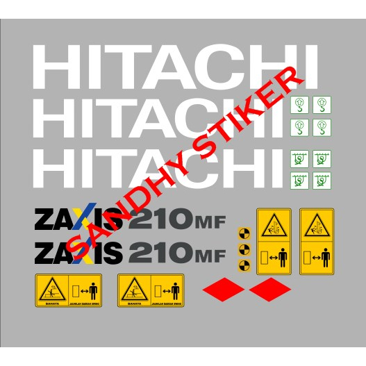 Hitachi Zaxis 210 MF Excavator Heavy Equipment sticker | Shopee Malaysia
