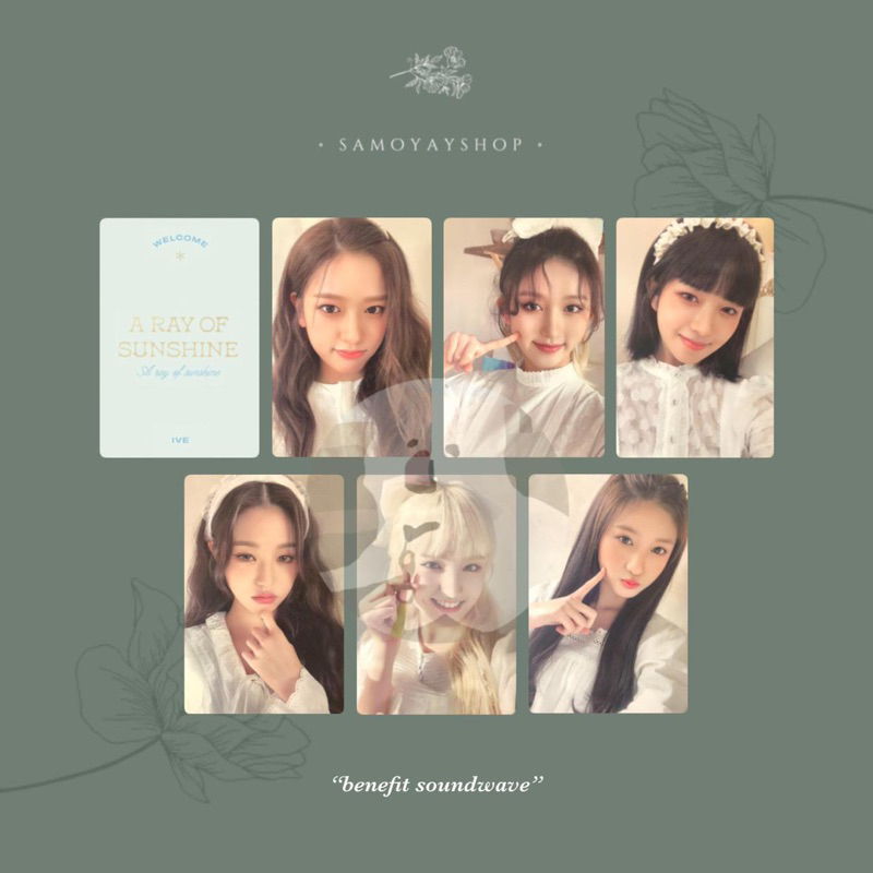 Photocard Ive Unofficial Season Greetings SSg Welcome Package 2022 A Ray Of Sunshine Pob Pre ...