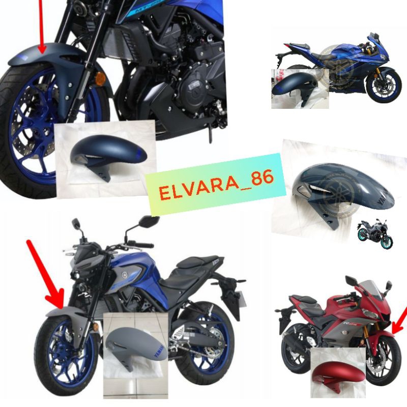 Original Yamaha New MT25 R25 V2 front fender | Shopee Malaysia
