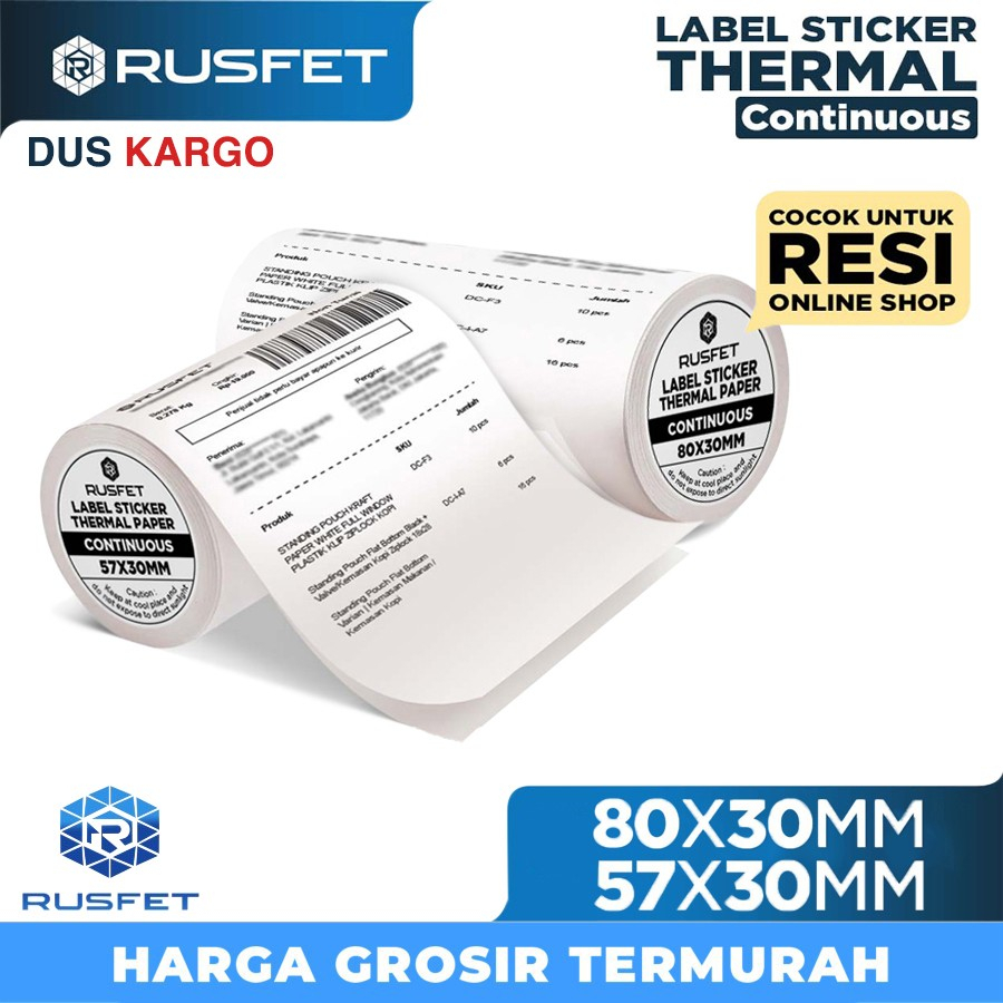 Continuous Core Sticker Label Thermal Receipt Barcode Online Rusfet ...