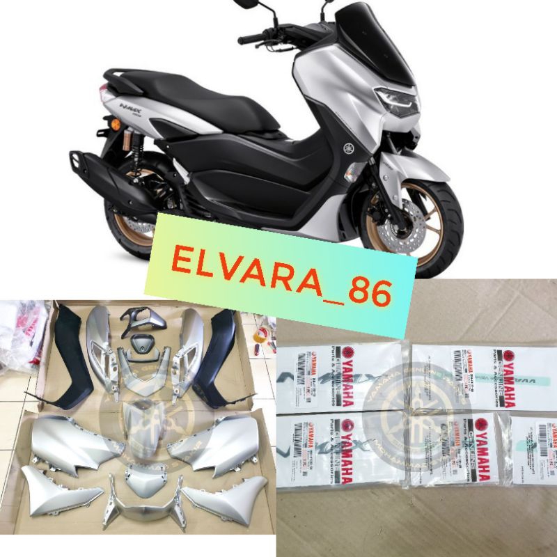 Cover body Smooth fullset Yamaha All New Nmax Silver Prestige Original ...