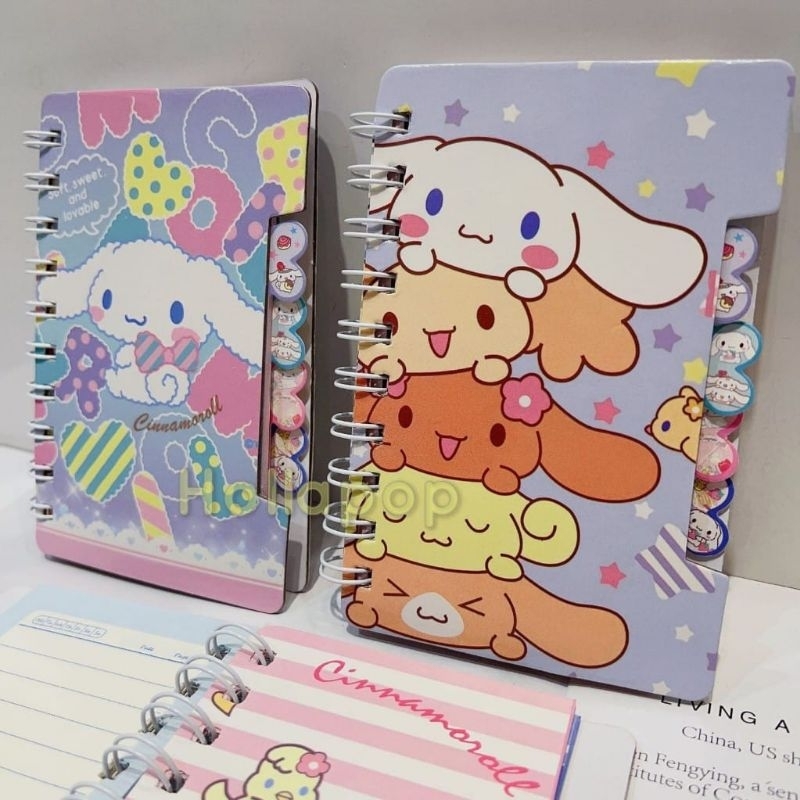 Cinnamoroll ring notebook memo notes with divider | Shopee Malaysia