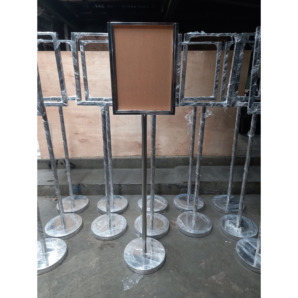 Kensi Stainless Sign Stand Signage Standing Sign A3 Stainless display ...