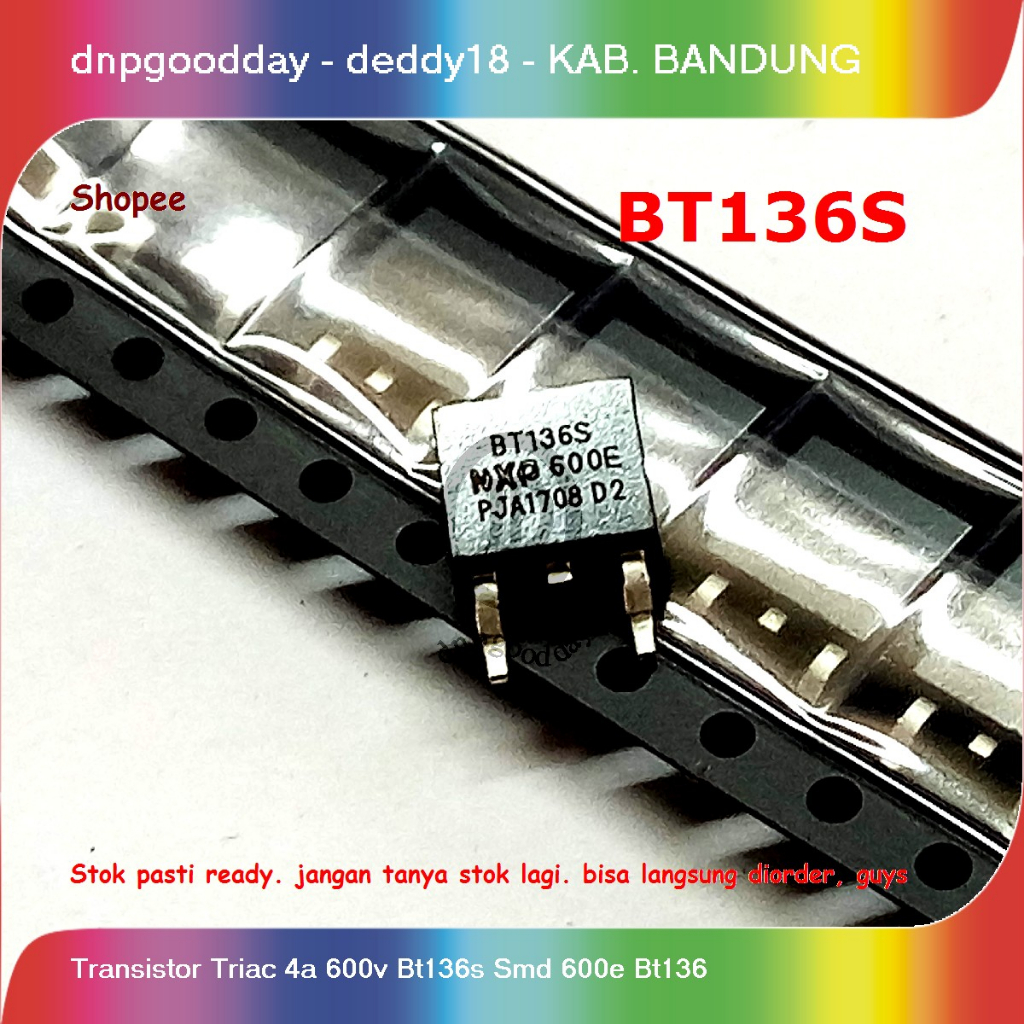 Triac 4a 600v Bt136s Smd 600e Bt136 Transistor | Shopee Malaysia