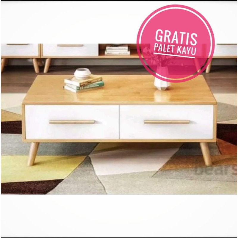 Minimalist Guest Table 2-drawer Drawer Corner Table Coffee Table ...