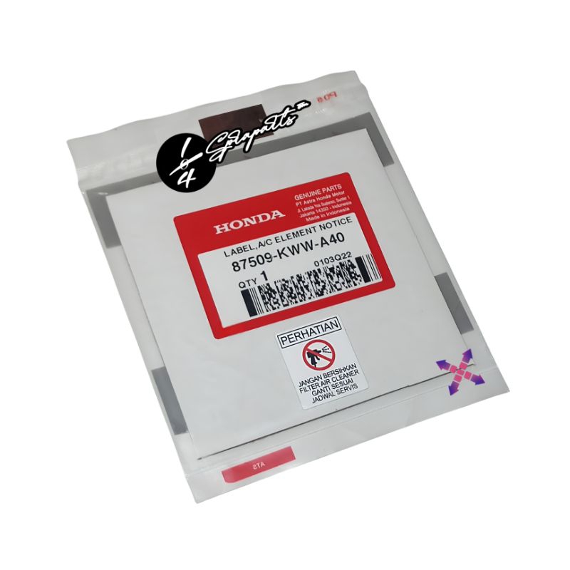 Honda Filter Sticker Complementary Sticker | Shopee Malaysia