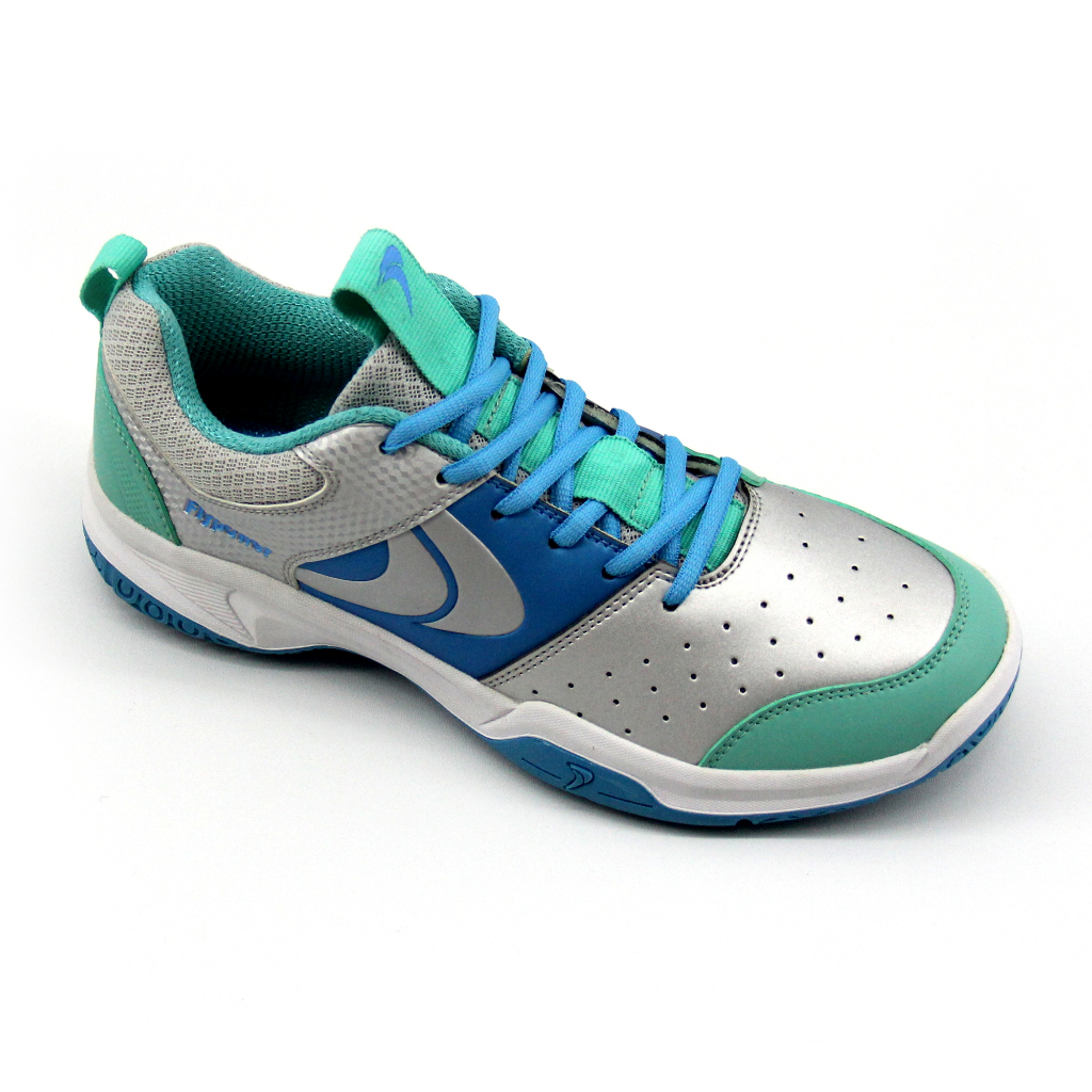 Flypower Badminton Shoes Pawon 07 Sky Blue Tosca Silver | Shopee Malaysia