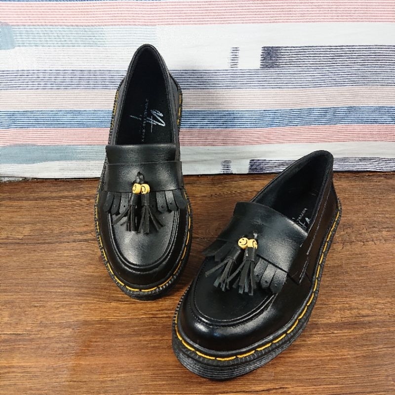 Docmart Penny Loafers Fullblack shoes / slipon shoes / men's formal ...