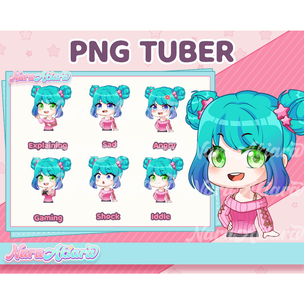 Reward Your Streaming Audience With PNG Tuber Cute Characters ...