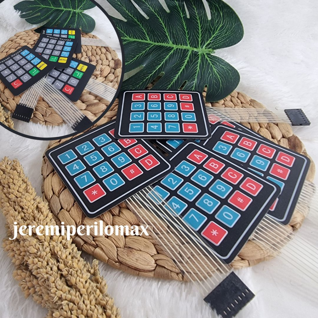 TOMBOL Jeremiperilomax Button Keypad POM MINI Membrane 4x4 Matrix ...