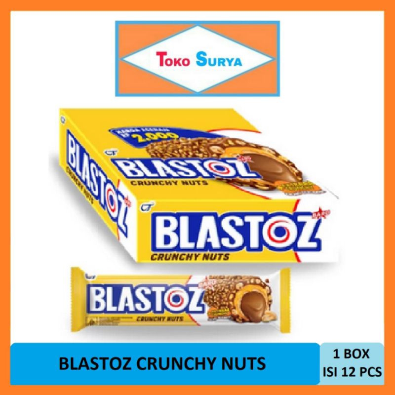 Blastoz Wafer Roll Crunchy Nuts With Abundant Peanut Sprinkles 12pcs x ...