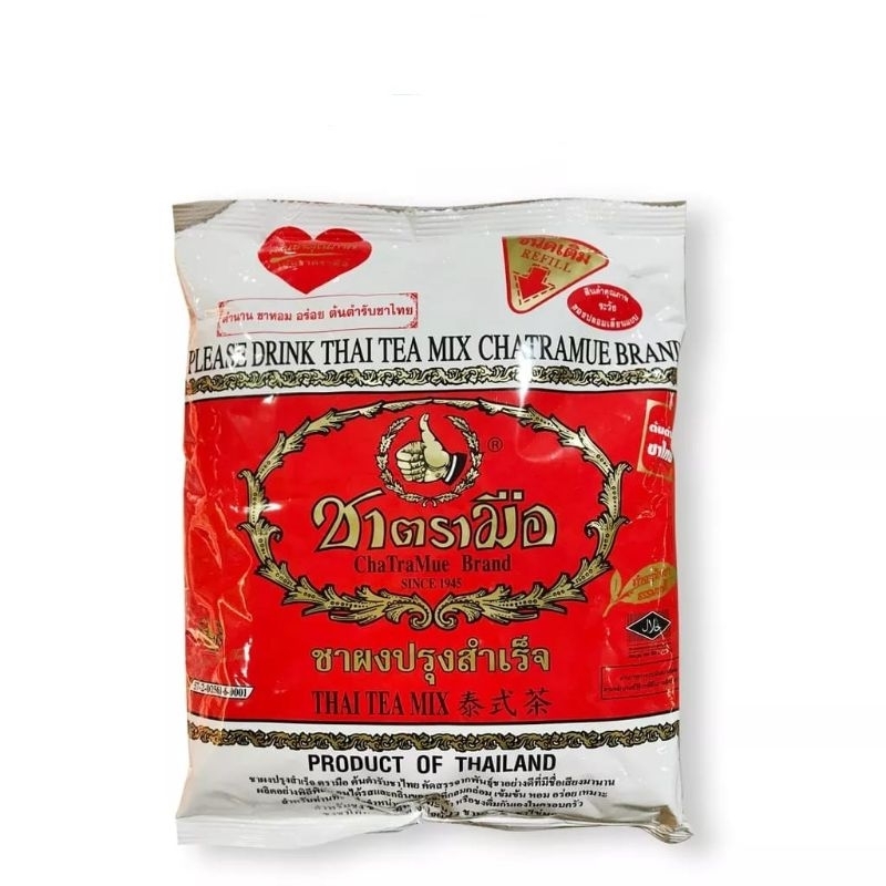 MERAH Chatramue Thai Tea Mix 400gr Thai Red Tea Milk Drink | Shopee ...