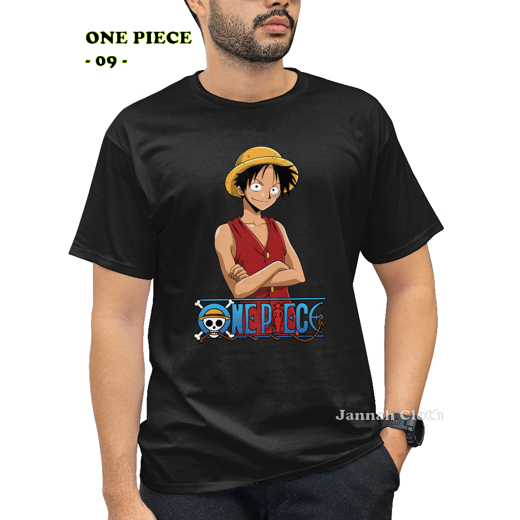 Luffy T-shirt Straw Hat Anime One Piece Code KAOP-09 DTF Print | Shopee ...