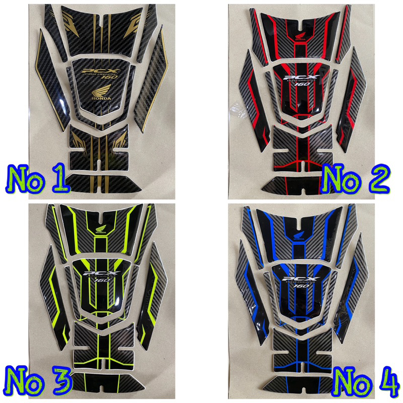 Honda All New PCX 160 Deck Pad Tank Pad Embossed Sticker | Shopee Malaysia