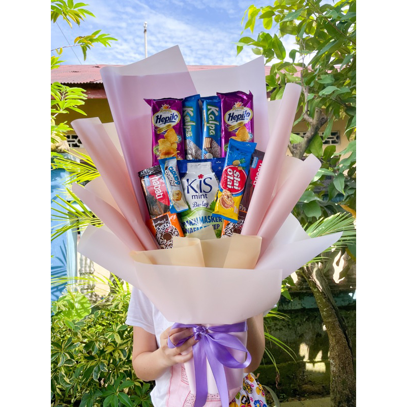 Big SNACK BOUQUET BUCKET | Shopee Malaysia