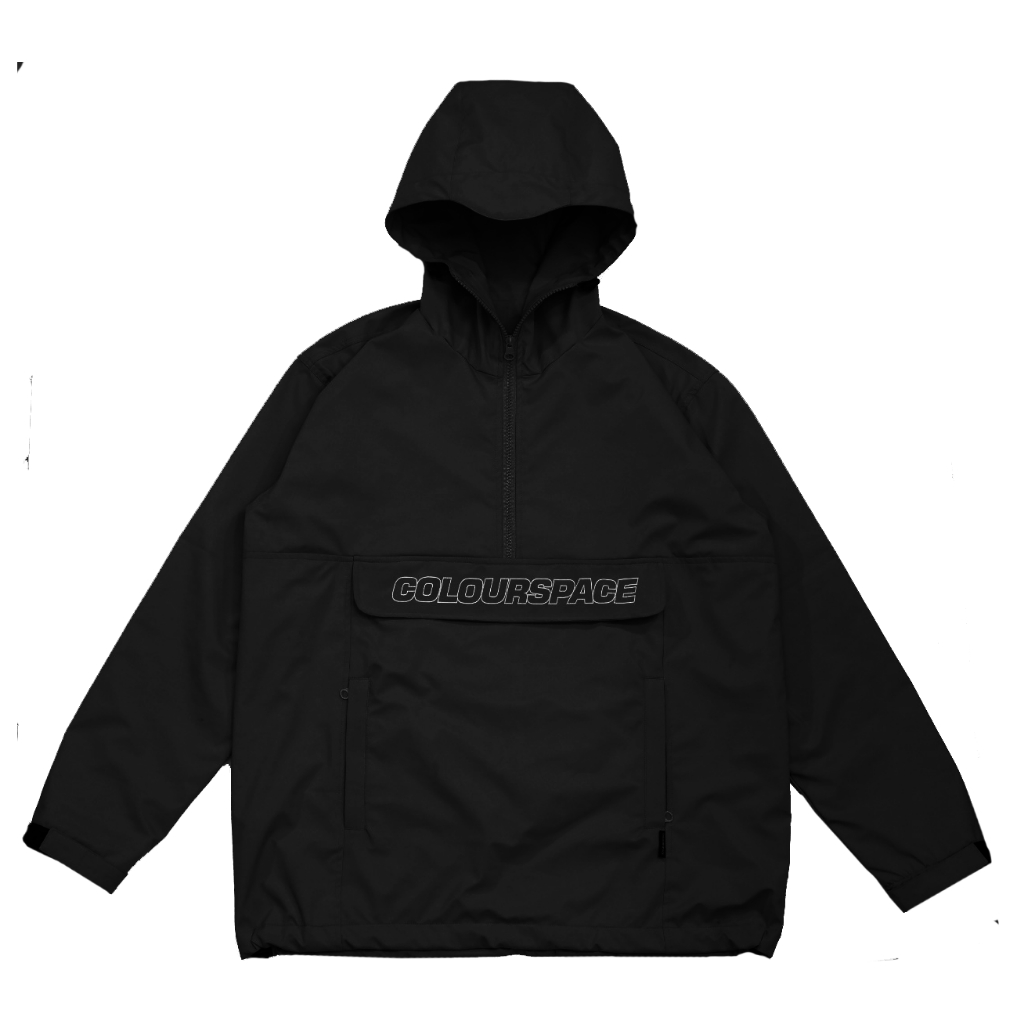 Anorak Jacket Colorspace (3Layer) - Haina Black | Shopee Malaysia