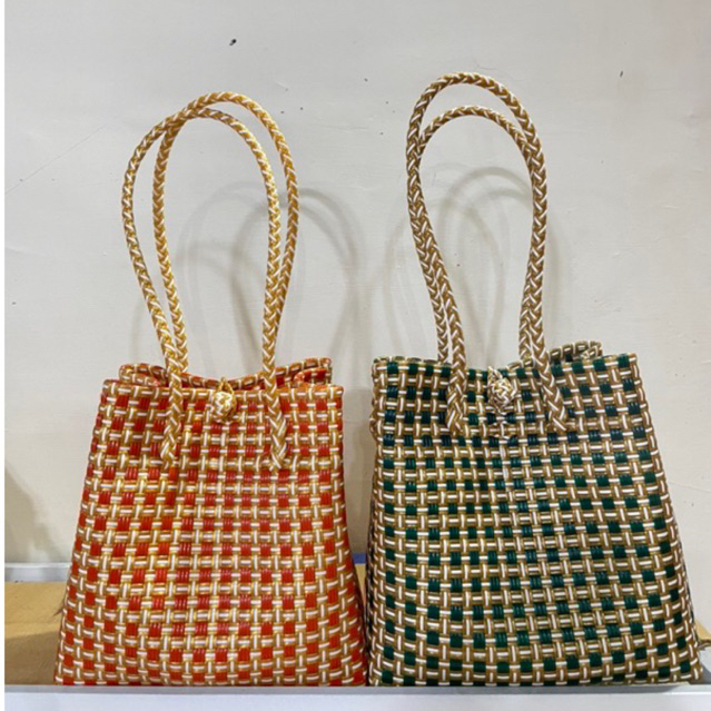 Jali Jali Plastic Woven Bag RHOMI Shopping Bag | Shopee Malaysia