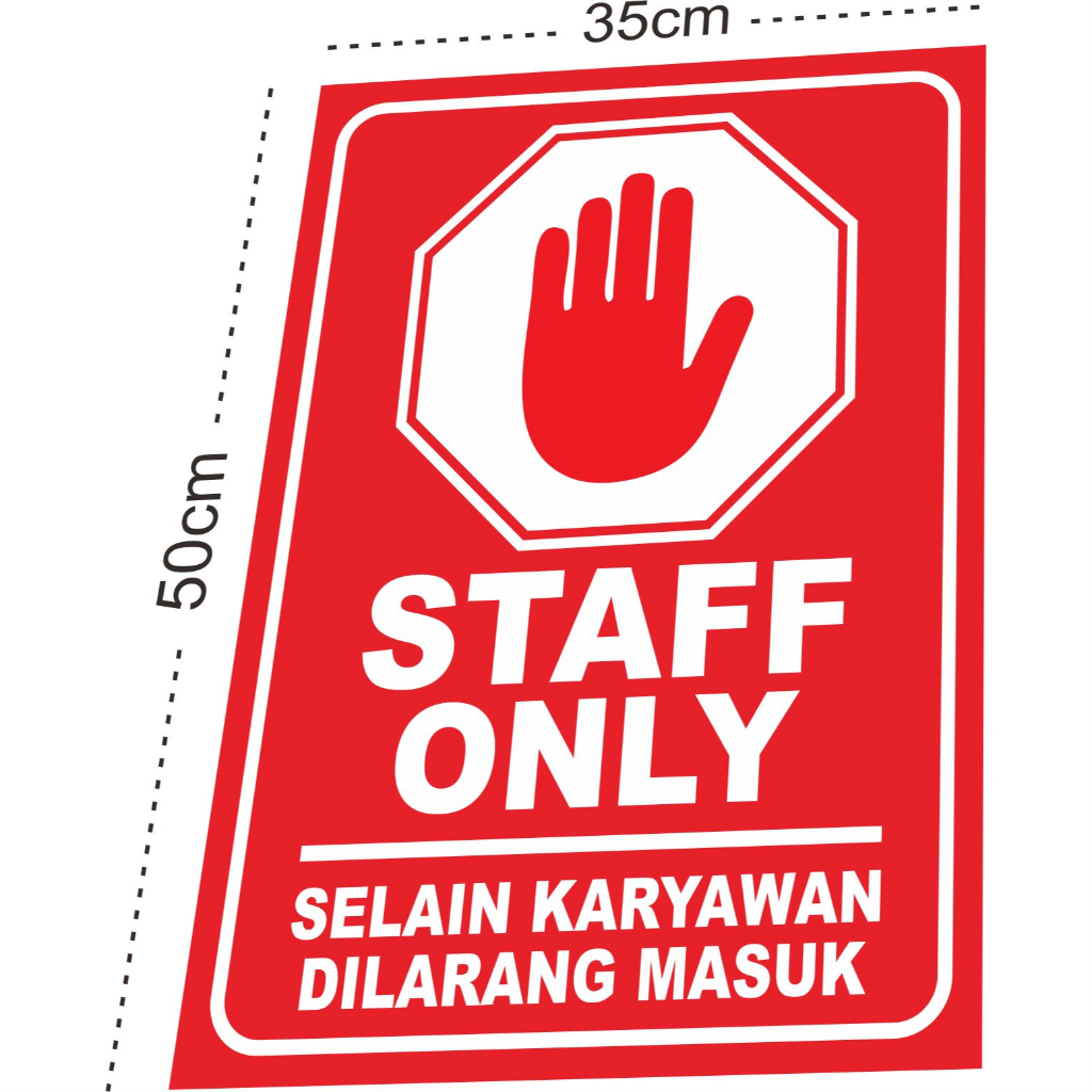 Iso Special STAFF ONLY Stickers | Shopee Malaysia