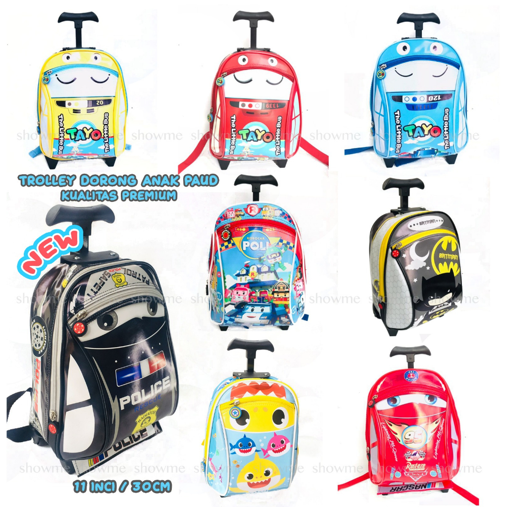 Showme TROLLEY - PUSH TROLLEY BAG FOR PRESCHOOL CHILDREN - KINDERGARTEN ...