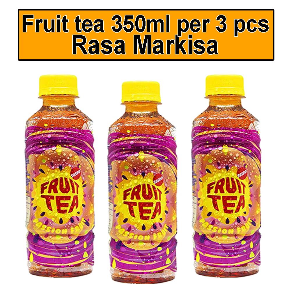 Fruit Tea Sosro Passion Fruit pet 350 ml contains 3 Pcs | Shopee Malaysia