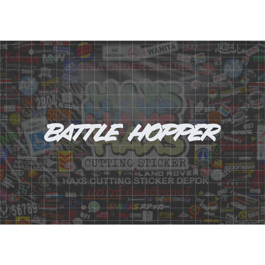 Cutting Sticker Battle Hopper size 14 Cm | Shopee Malaysia
