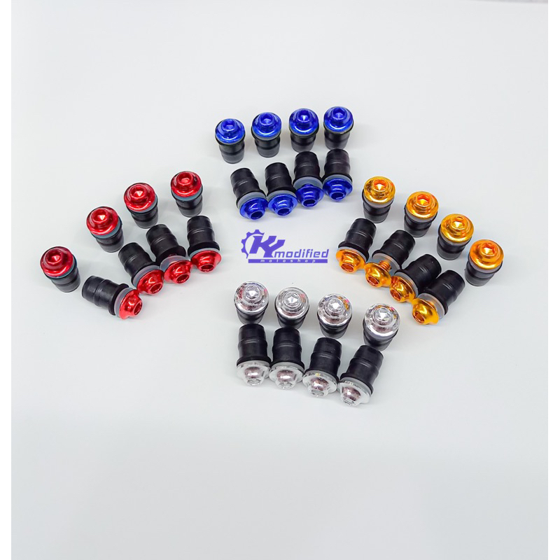 Probolt Bolt Set Nuts+Rubber M5 Windshield Visor Universal All Motor ...