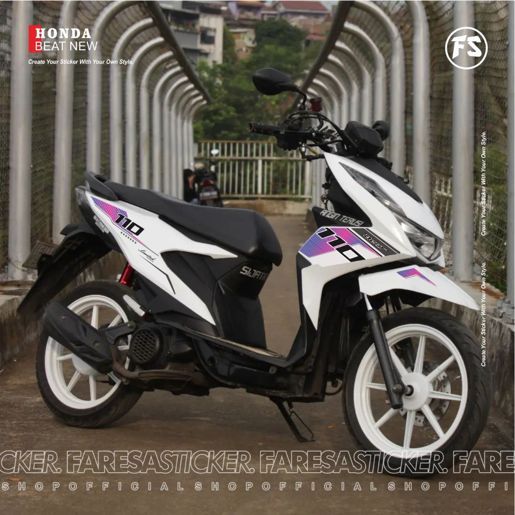 PUTIH D3 HONDA BEAT NEW 110 Striping Variation | Beat NEW 2019-2023 ...