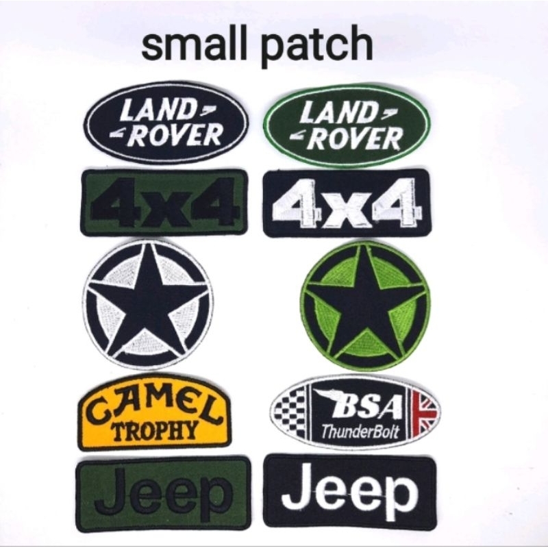 Embroidery OFF ROAD PATCH JEEP 4X4 LANDROVER CAMEL Variant | Shopee ...