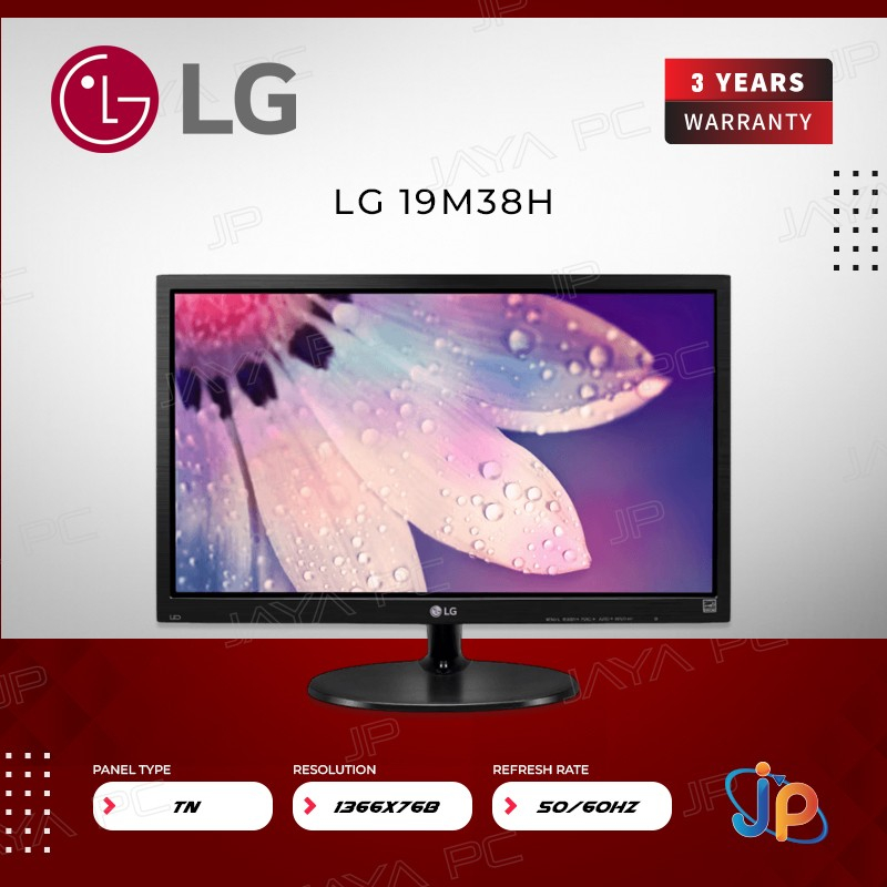 Lg LED Monitor 19M38/19M38H - 19" Inch | Shopee Malaysia