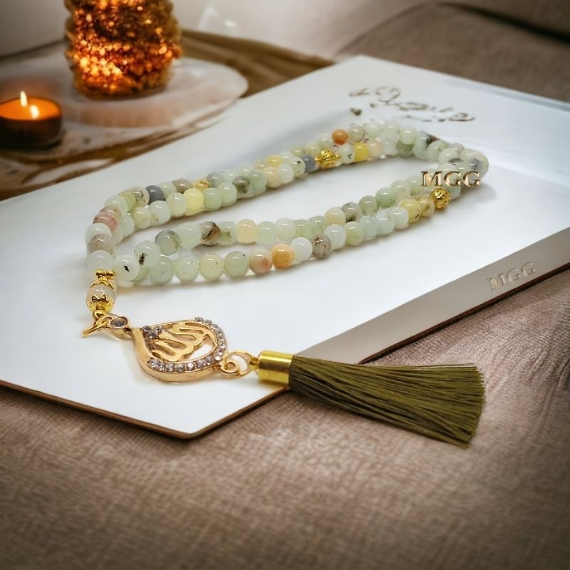 Amazonet NATURAL STONE TASBIH+LAFADZ ALLAH 99 GRAINS 8MM GOOD QUALTY ...
