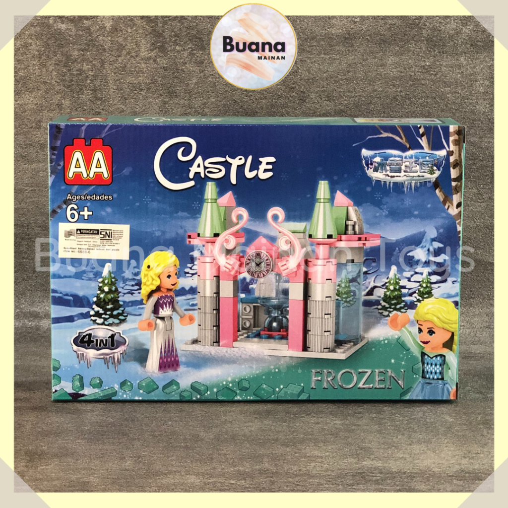 Bricks AA CASTLE PRINCESS ICE CASTLE SET CHILDREN'S EDUCATIONAL TOYS ...