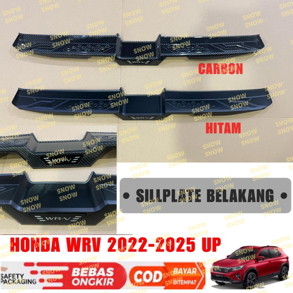 Rear Sillplate Honda WRV WR-V 2022 2023 2024 2025 2026 Sporty Black ...