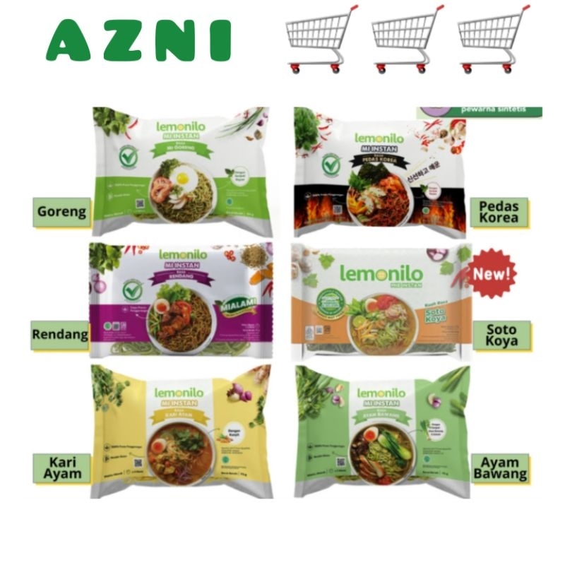 Lemonilo Fried Instant Noodles/ Curry/ Onion Chicken/ Korean/ Soto/ All ...