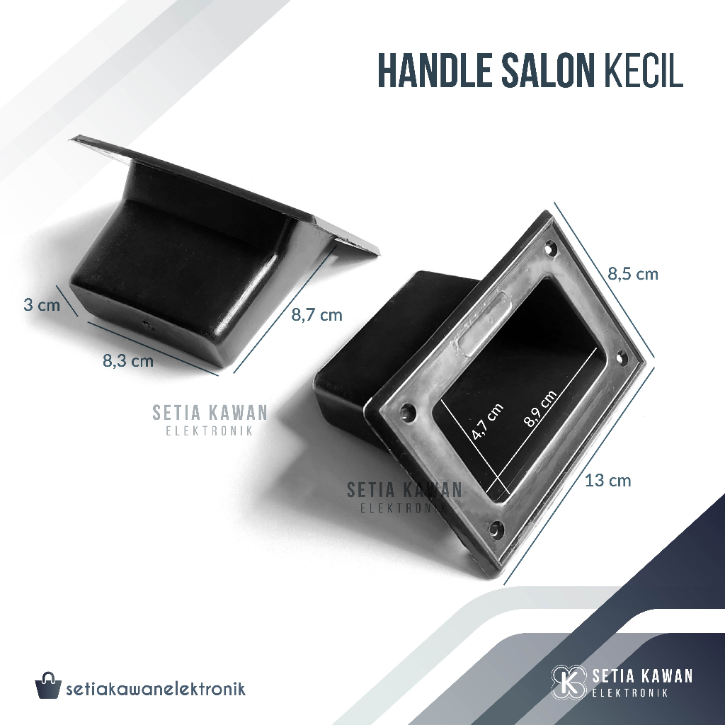 Small Salon Speaker Handle Slide Model / Box Handle / Black Plastic ...