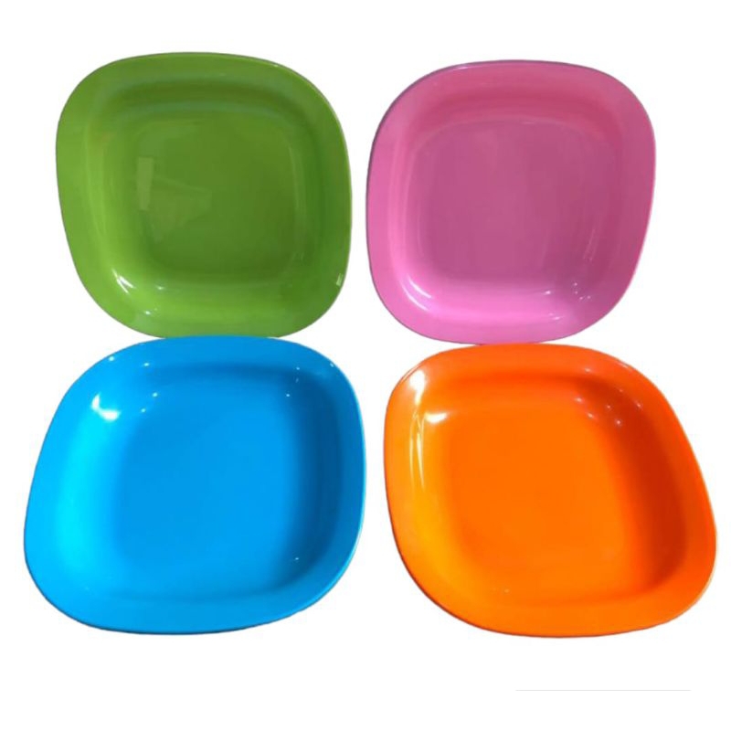 Dinner PLATE / PLASTIC PLATE COLOR 9"INCH | Shopee Malaysia