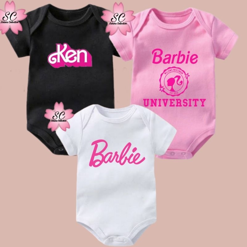 KATUN Baby JUMPER BARBIE UNIVERSITY PINK LOGO | Barbie KEN Baby JUMPER ...