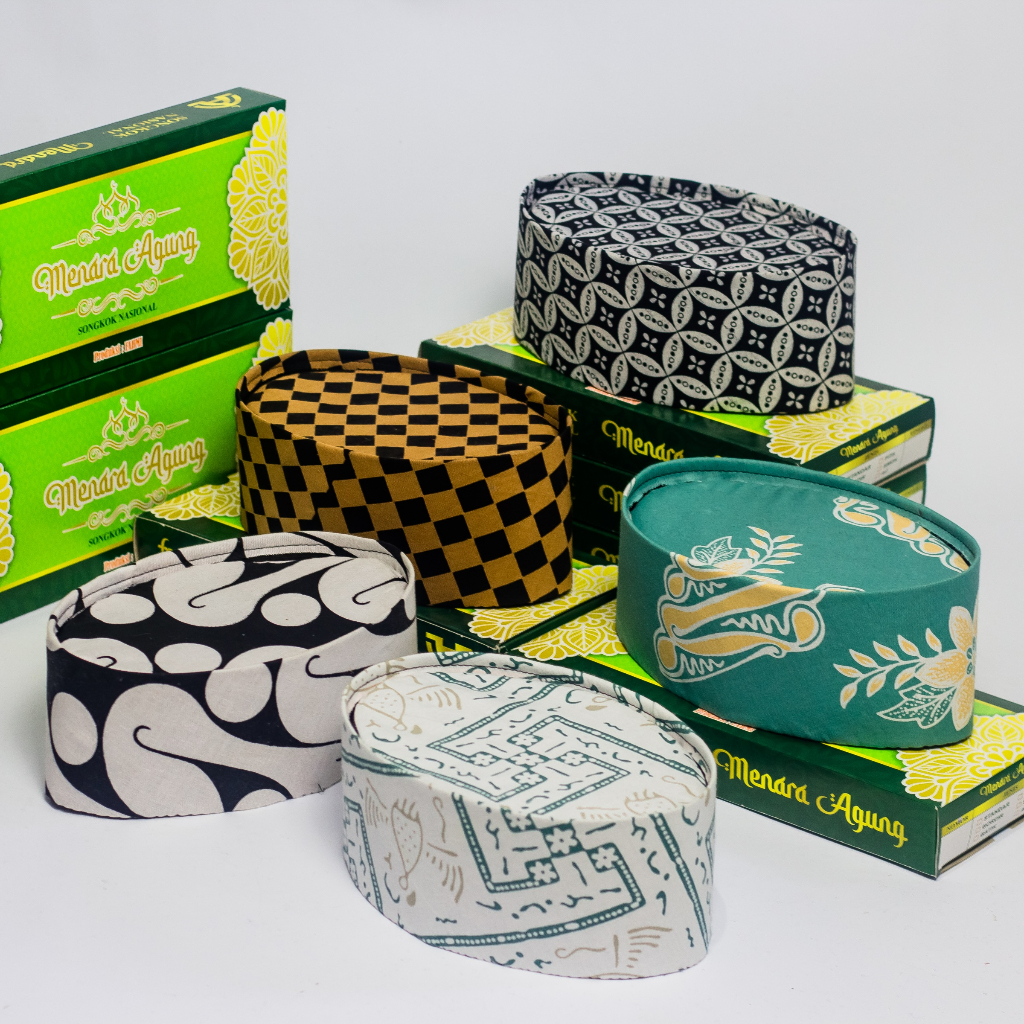 The Latest Batik Caps, Songkok Caps For Men, Children And Adults, Batik ...