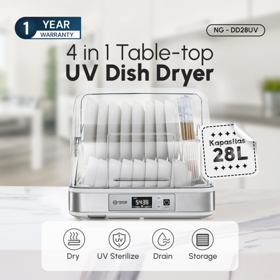 Norge 4in1 Table Top UV Dish Dryer & STERILIZER 28L/45L/50L/52L/55L STERILIZER | Shopee Malaysia