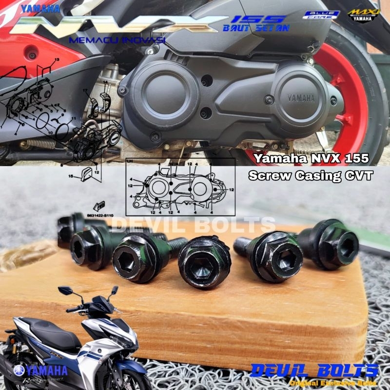 Yamaha NVX 155 Screw Cvt Case | Shopee Malaysia