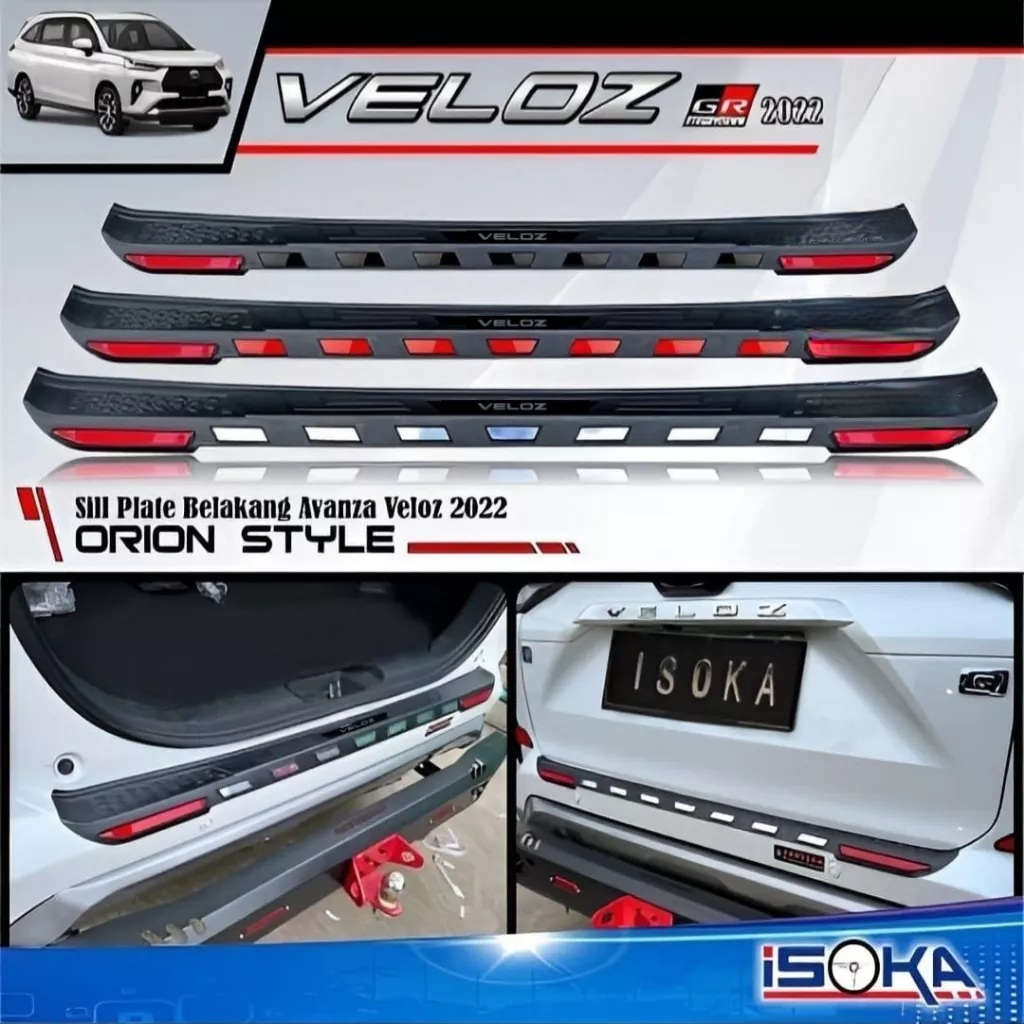 Rear sill plate for All New Veloz 2022 2023 reflector | Shopee Malaysia