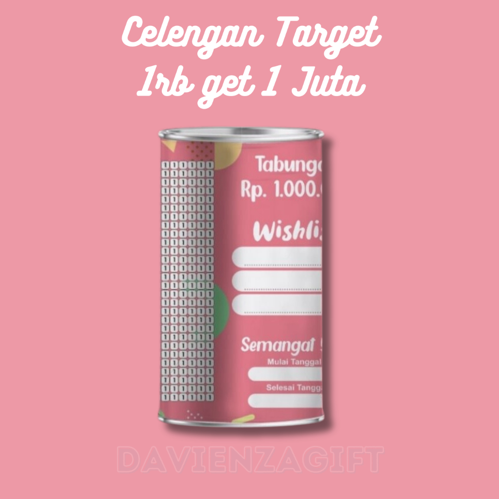 Target Piggy Bank 1 Million Fractions 1k Size 20x10cm | Shopee Malaysia