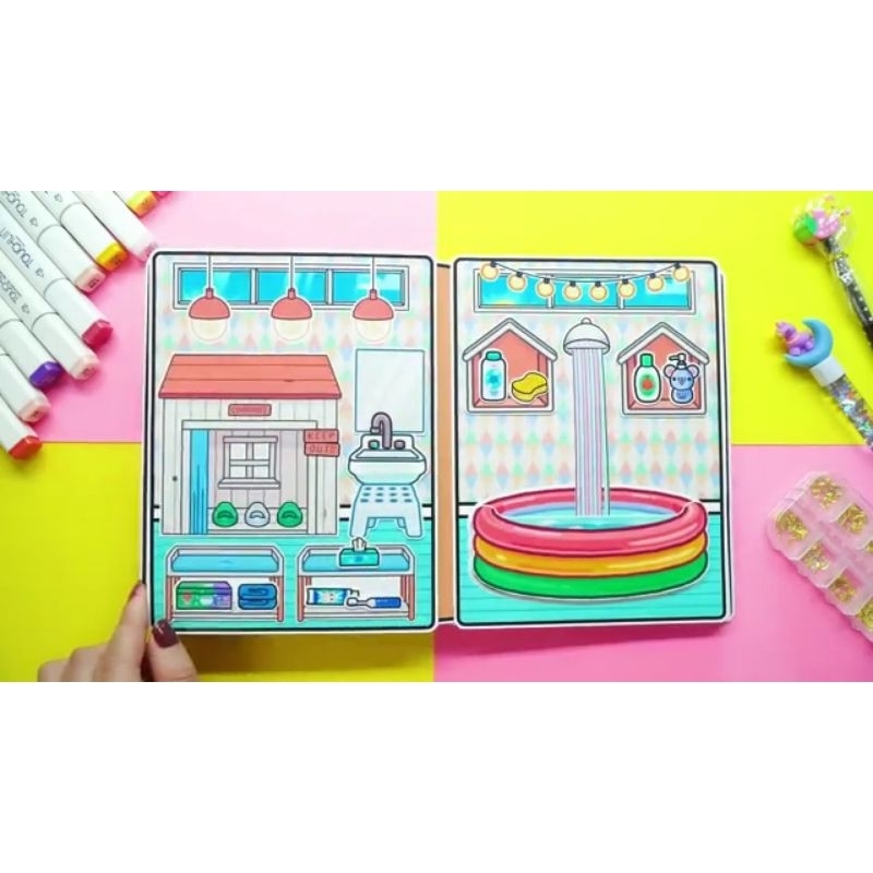 Toca Boca Educational Toys Paper book Paper Doll Toca Nursery ABC 49th ...