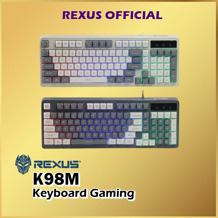 Rexus K98M/K98-M Wired Gaming Keyboard Battlefire Fullsize K98 M K98M ...