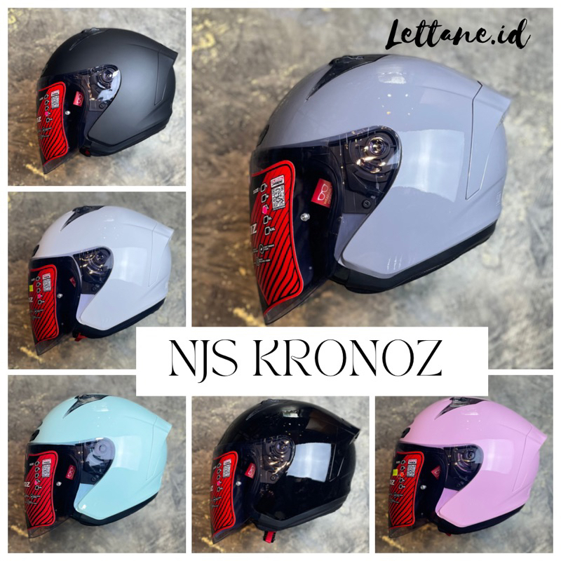 Original NJS KRONOZ HELMET | Njs VIRAL HALF FACE HELMET | Shopee Malaysia