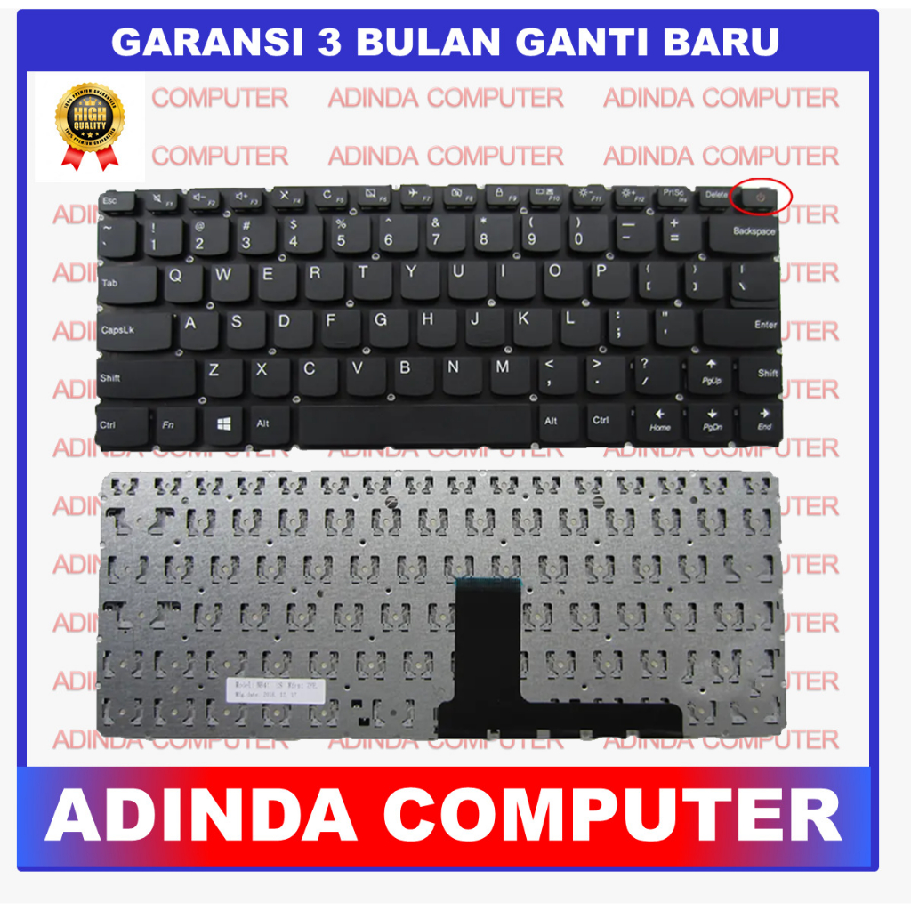 Lenovo Ideapad 110-14 110-14ibr 110-14 IBR Non Frame Keyboard | Shopee ...