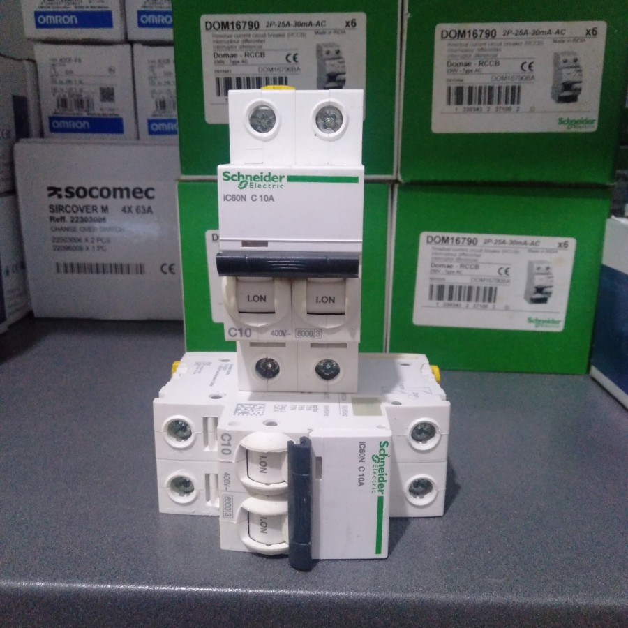 Mcb Schneider 2p type ic60n c60n 6a 2phase 2phase 6a A9F74206 2pole ...