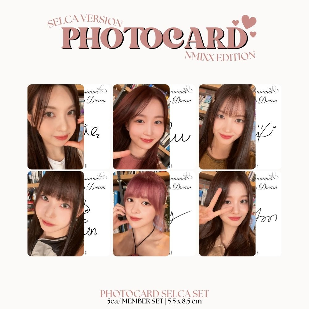 PHOTOCARD NMIXX SELCA A MIDSUMMER 2 SIDES (5 PCS + 2 SIDED LAMINATION ...