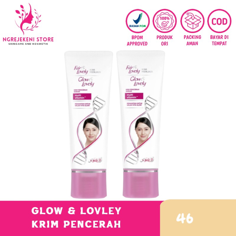 Glow & Lovely Multi-Vitamin Daily Lightening Cream 46g/lightening Cream ...